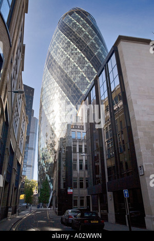 The Gherkin building, home for Swiss Re Stock Photo - Alamy