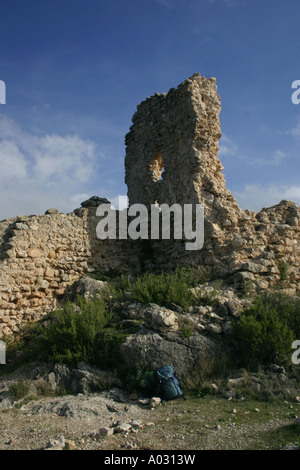 Orba Castle above the town of Orba on the Costa Blanca, Spain Stock ...
