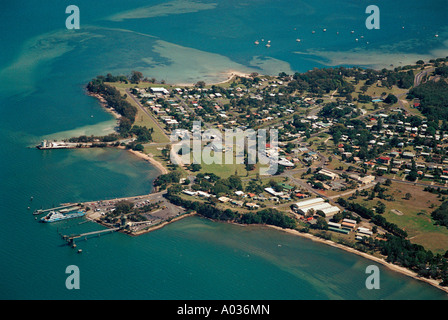 Ferry terminal, Dunwich, North Stradbroke Island, Australia Stock Photo ...
