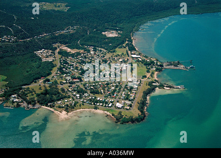 Ferry terminal, Dunwich, North Stradbroke Island, Australia Stock Photo ...