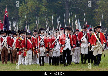 British soldier in a reenactment of the surrender at Yorktown ...