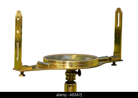 Surveyor compass from the 1700s displayed during a reenactment at ...