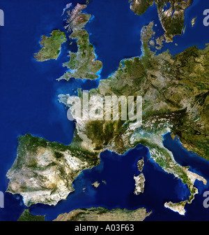 England photographed from space from space by satellite Stock Photo - Alamy