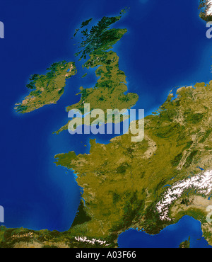 England photographed from space from space by satellite Stock Photo - Alamy