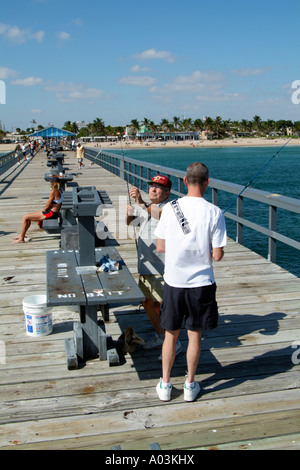 Fishing pier at Lauderdale by the Sea situated just north of Fort ...