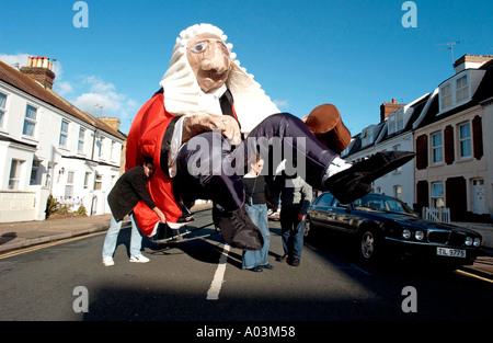 Here comes the wacky Judge Legal eagle is ready for carnival parade ...