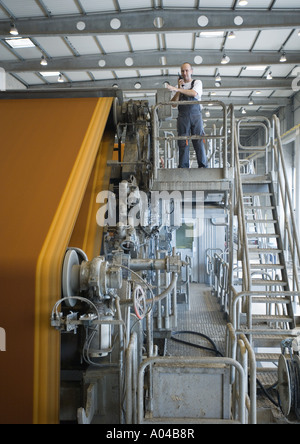 Paper mill, Paper mills, Workers working on row of seedlings, Riau Pulp ...