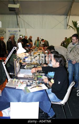 Fly tying competition in Italy Stock Photo - Alamy