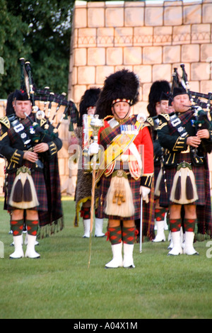 Pipes Drums band called the Royal Scots Dragoon Guards performing at ...