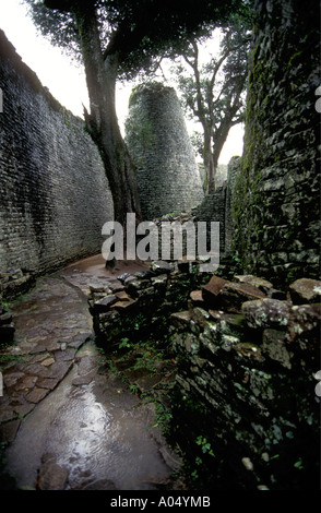 The Conical Tower at Great Zimbabwe Africa Stock Photo - Alamy