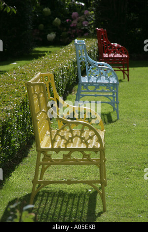 Rainbow of Chairs Stock Photo - Alamy
