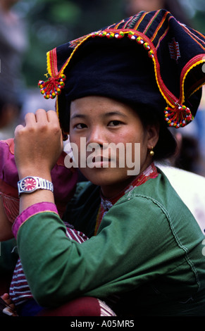 Tai dam woman. Muang Sing, Luang Nam Tha, Laos Stock Photo - Alamy