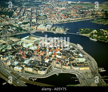 Aerial view of the city seen from Calton Hill in Edinburgh, UK Stock ...