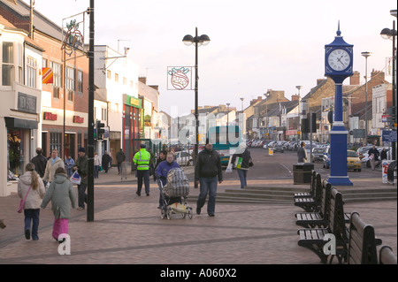 The Town Clock High Street Redcar Cleveland England Stock Photo - Alamy