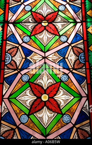 Stained glass of Jewish Temple or Tempel Synagogue in Kazimierz ...