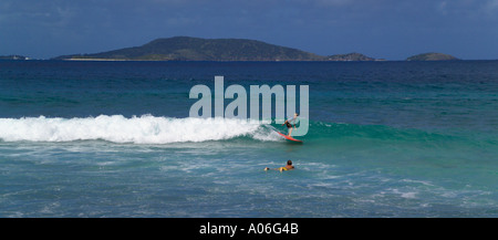 Surfing Apple Bay Tortola British Virgin Islands Caribbean Stock Photo ...