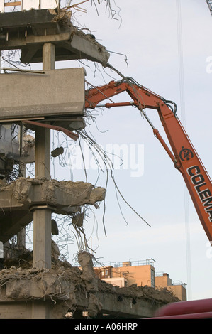 demolition work on 1960's buildings in central london, UK Stock Photo ...