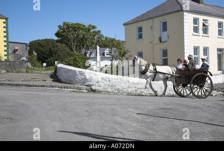 Horse Carriage. Kilronan Village. Inishmore Island, Aran Islands ...