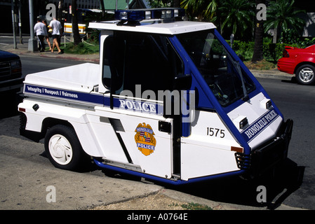 Three wheeled Honolulu Police car Stock Photo - Alamy