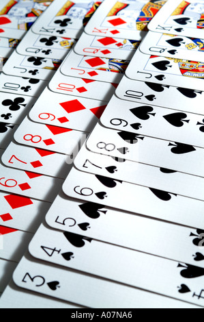 Rows of playing cards Stock Photo - Alamy