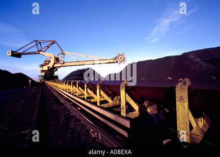 Stacker-Reclaimer loading Coal by Conveyor Belt at Westshore Terminals ...