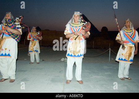 Pharoah band, Light and Sound show at the Pyramids, Giza, Cairo, Egypt ...
