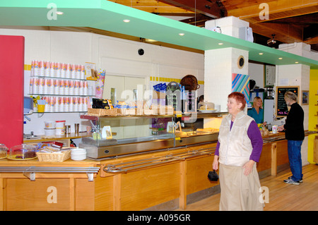Inside the Cafe Corris Craft Centre North West Wales Stock Photo - Alamy