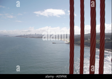 Sample of the Golden Gate Bridge Cable Stock Photo - Alamy