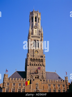 Belfry Tower, Bruges, Belgium Stock Photo - Alamy