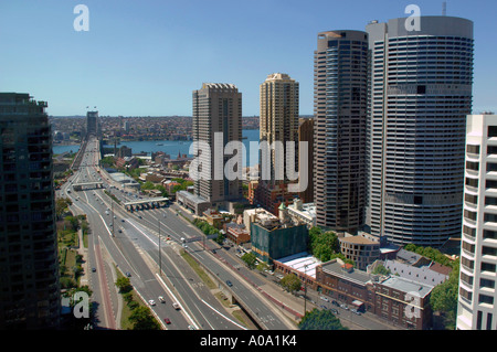 Cahill express way to the Sydney Harbour bridge across Sydney harbour ...