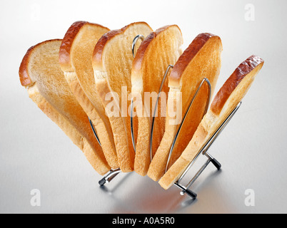 Toast on Toast Rack Stock Photo - Alamy