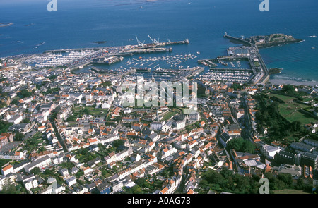 Aerial view of St Peter Port, Guernsey Stock Photo: 56648131 - Alamy