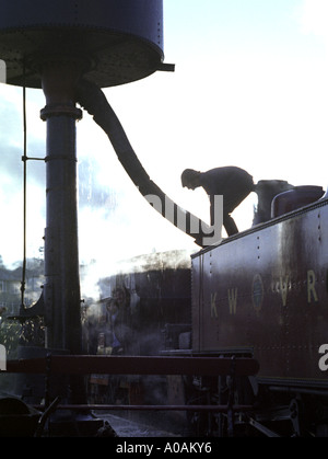 A steam locomotive 41241 on the Keighley & Worth Valley Railway Stock ...