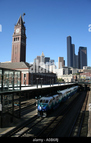 Sounder Train at King Street Station Stock Photo - Alamy