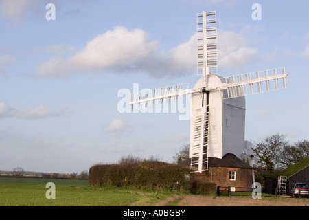Aythorpe Roding windmill a large 18th century post mill Essex Stock ...