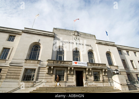 Hackney Town Hall, municipal building, the headquarters of Hackney ...