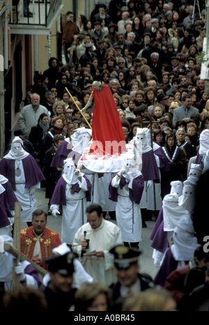 Good Friday procession Villarosa Sicily Italy Stock Photo - Alamy