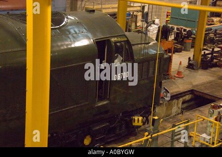 D6700 British rail Class 37 Diesel at York Railway Museum pulling a LMS ...