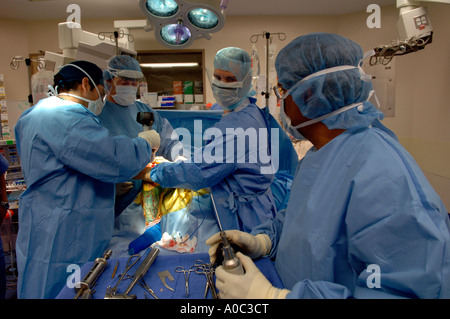 Total right knee replacement operation using a gender specific ...