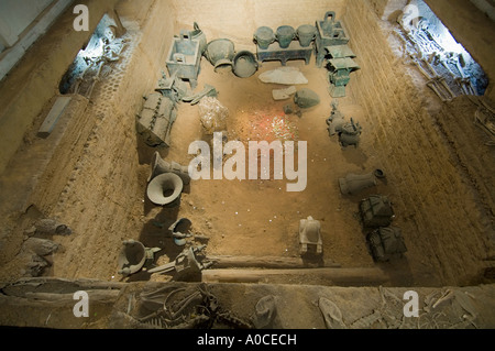 Fuhao tomb room Yinxu natural history garden Anyang Henan China ...