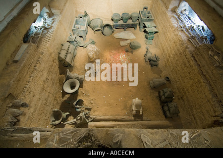Fuhao tomb room Yinxu natural history garden Anyang Henan China ...