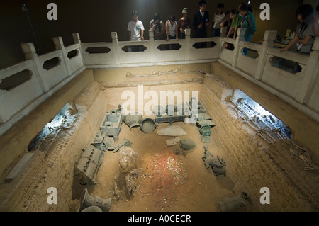 Fuhao tomb room Yinxu natural history garden Anyang Henan China ...