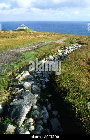 Neolithic field walls excavated from peat at Ceide Fields, Co. Mayo ...