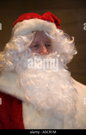 Father Christmas store greeter outside Debenhams in Perth High street ...
