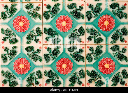 Stock photograph of ceramic floor tiles at the Shwezigon Paya in Nyaung ...