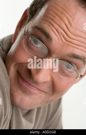 Closeup of a cheerful man Stock Photo - Alamy