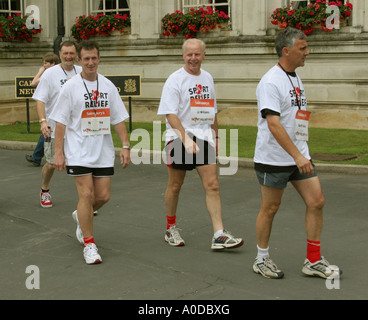 Welsh rugby legend Ray Gravell speaking at Machynys Peninsula Golf ...