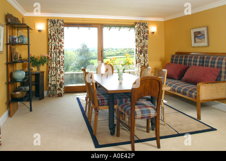 UK property, house interior, dining room, traditional Stock Photo - Alamy