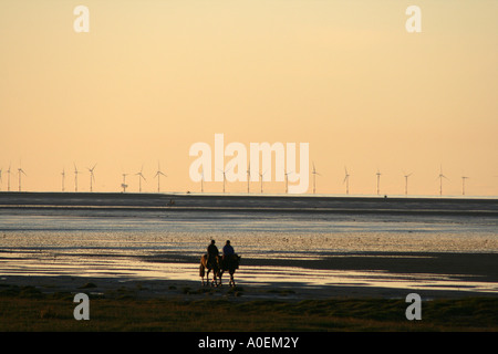 An offshore wind farm in Morecambe Bay, Lancashire, UK Stock Photo - Alamy