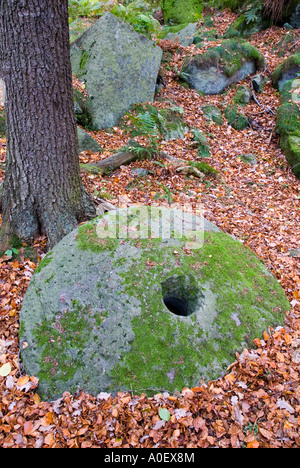 Stone, millstone grit, Peak Forest Canal Lockside Mill at Marple Locks ...
